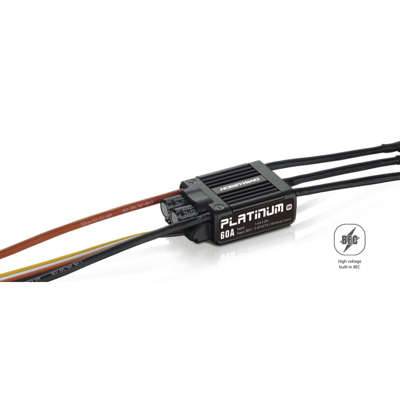 HE060 - ESC HOBBYWING PLATINUM 60A V4 3-6S