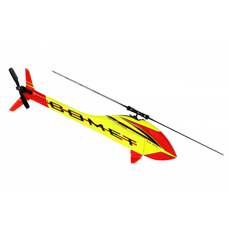 SG283 - SAB Goblin MINI COMET JAUNE/ROUGE (avec moteur competition, ESC ...