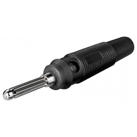 B4MN+ - CONNECTEURS BANANE MALE 4MM - NOIR